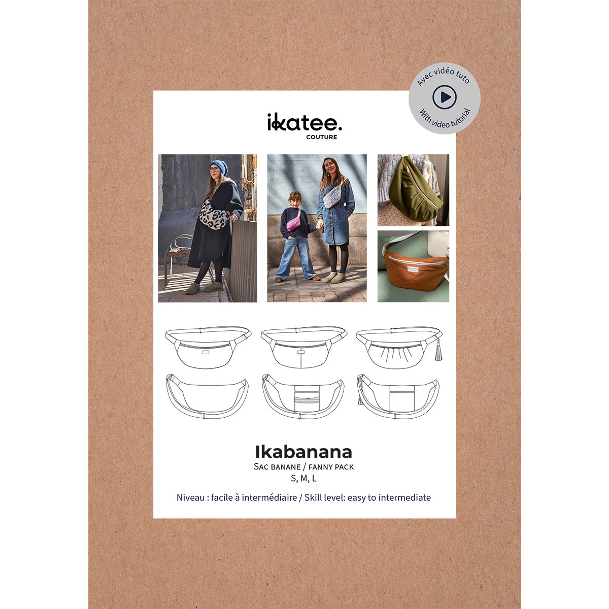 IKABANANA fanny pack sewing pattern – ikatee