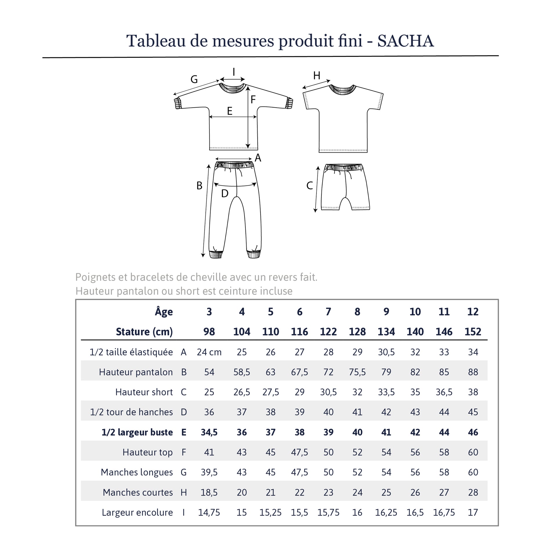 Patron pyjama enfant SACHA PDF – ikatee